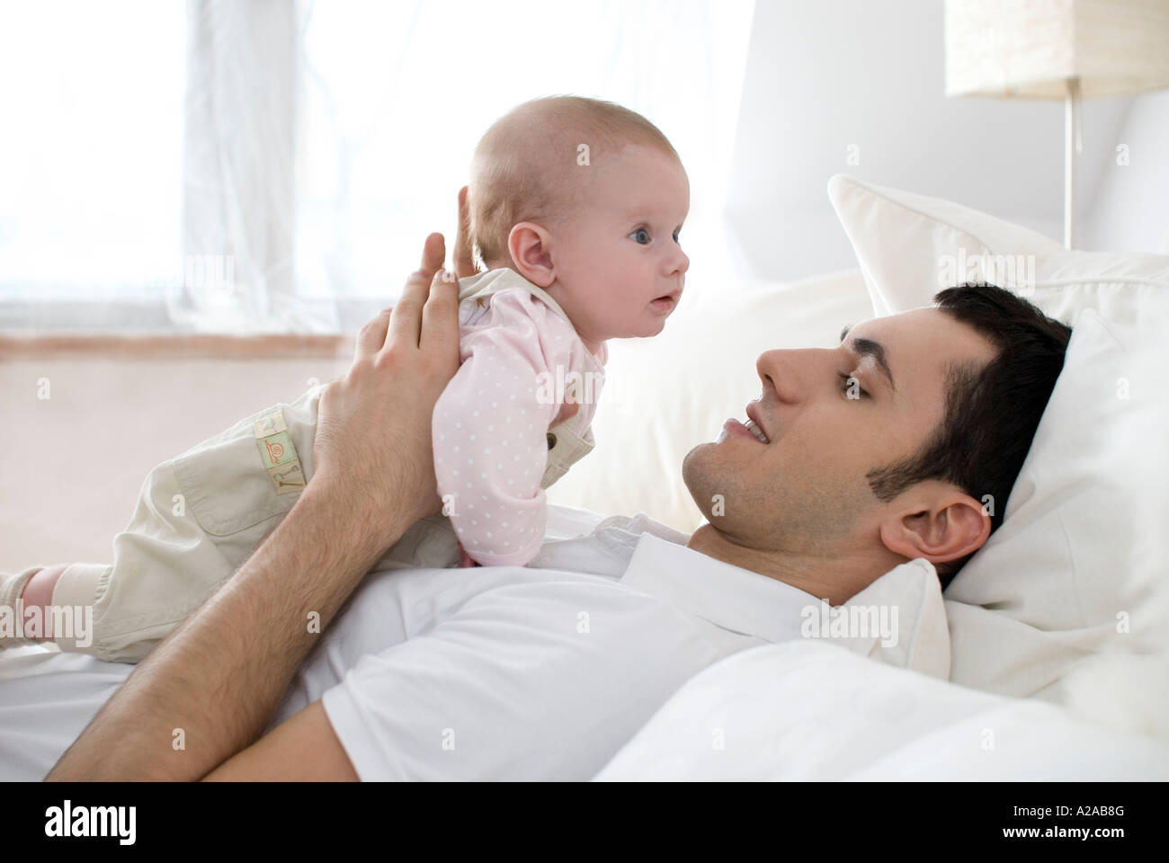 father and baby Stock Photo - Alamy