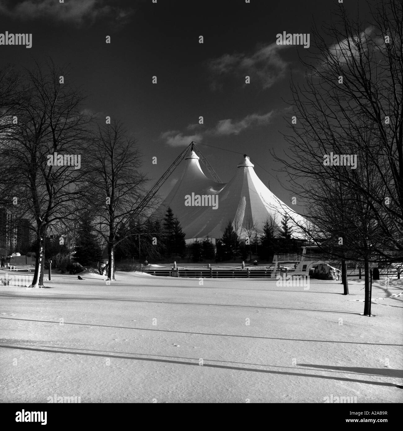 Two black tents in Black and White Stock Photos & Images - Alamy