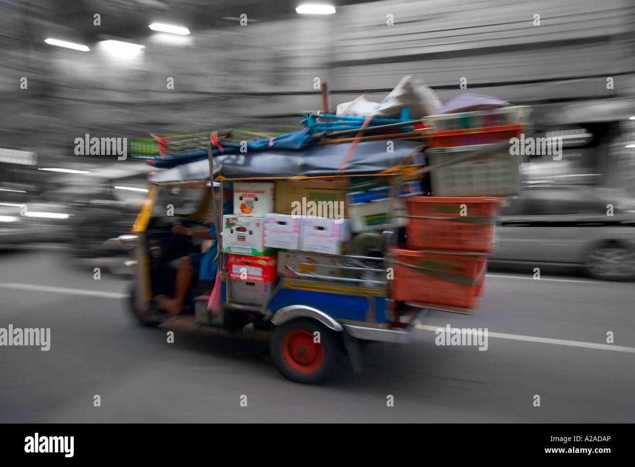 Overloaded Transport in Bangkok Stock Photo - Alamy