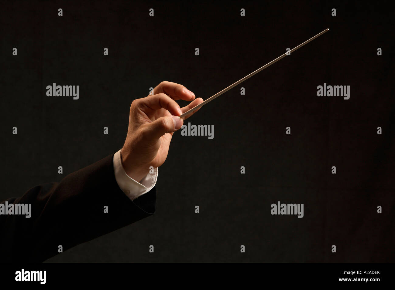 Orchestra Director's Hand Stock Photo - Alamy