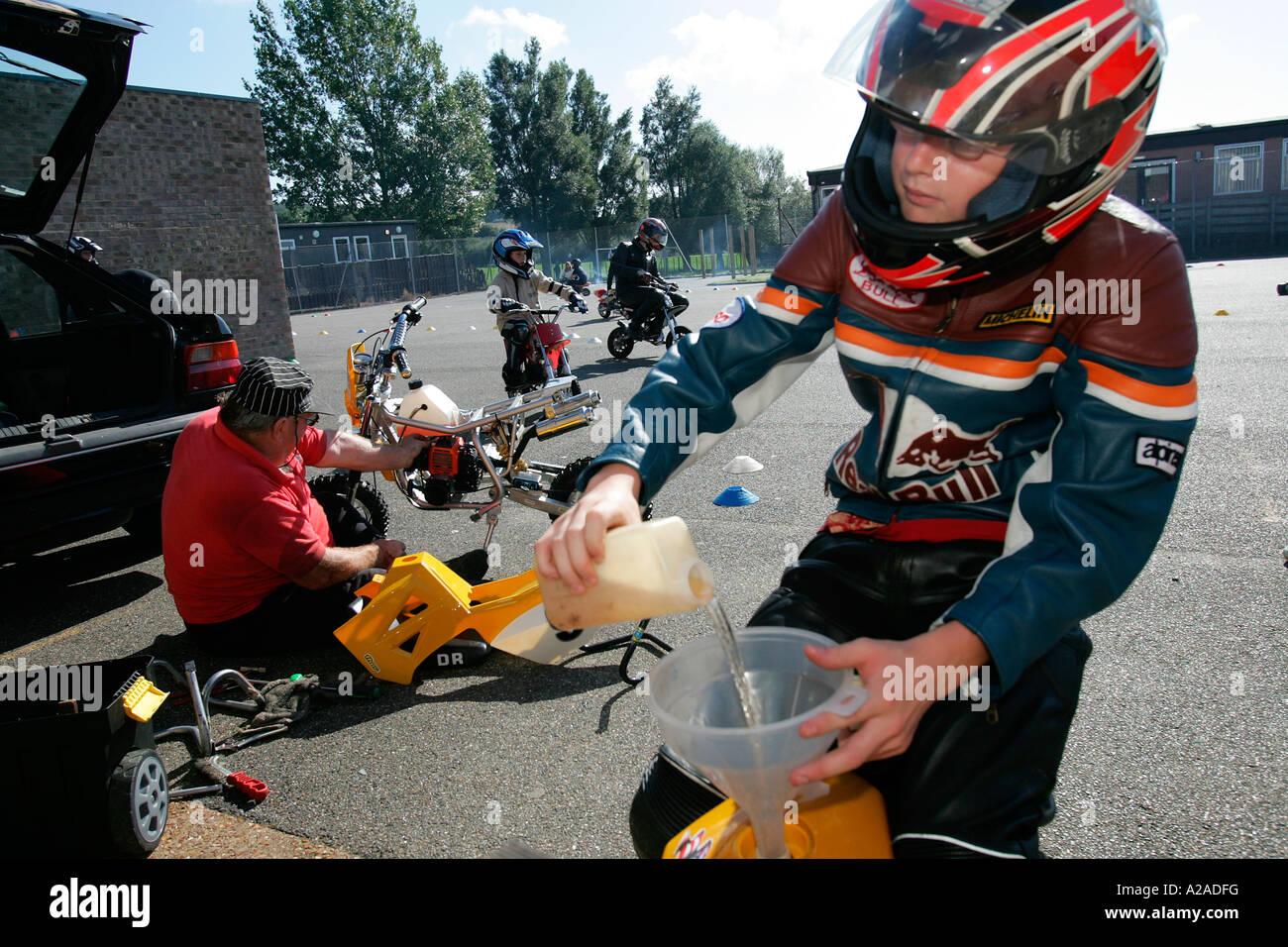 Mini Moto Club Downside Middle school Newport Isle of Wight UK England ...