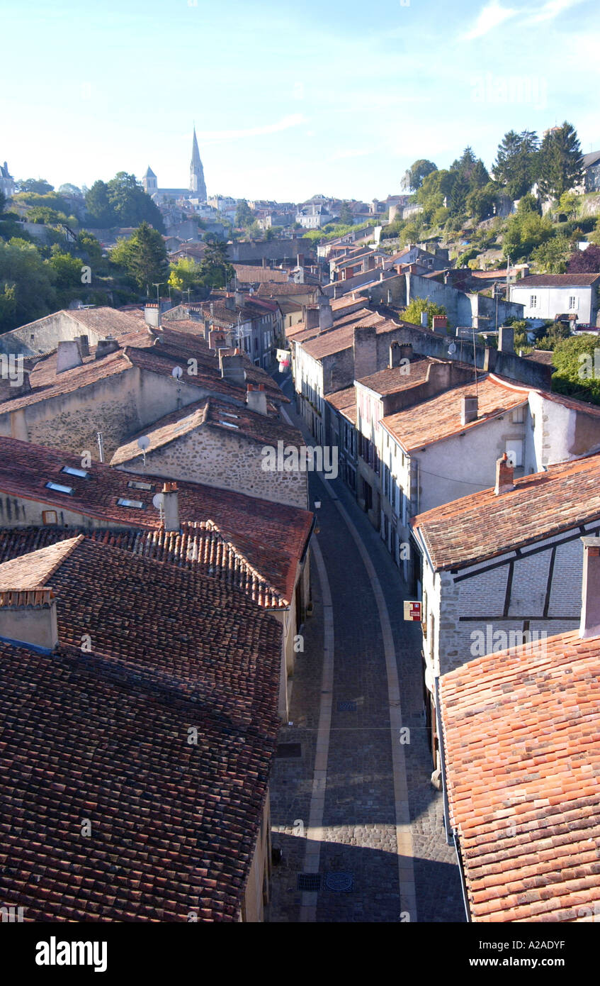 Medieval quarter Parthenay France Stock Photo - Alamy