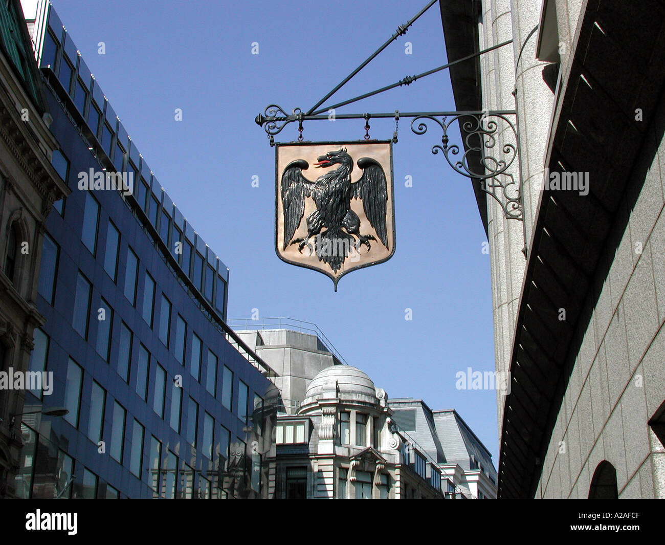 Barclays Bank sign, Lombard Street, London EC3, England, UK Stock Photo ...