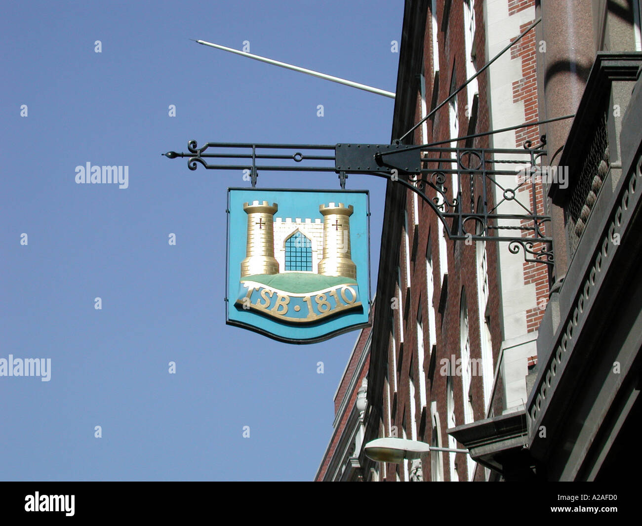 TSB Bank sign, Lombard Street, London EC3, England, UK Stock Photo - Alamy