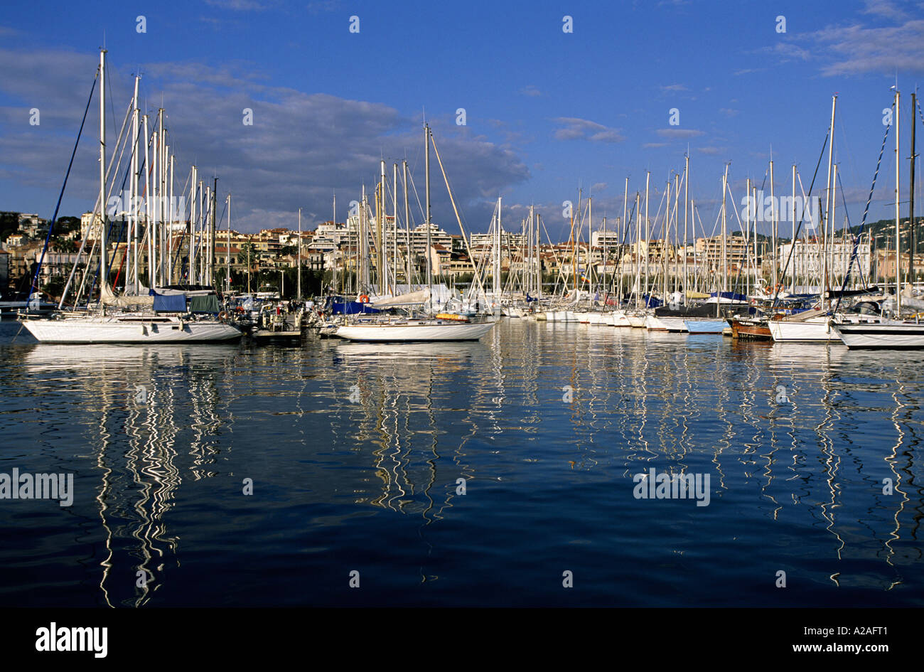 Cannes harbour sunset hi-res stock photography and images - Alamy