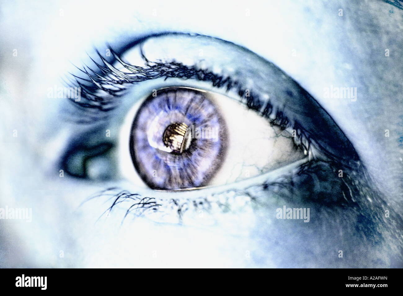 Female eye effects processed Stock Photo - Alamy