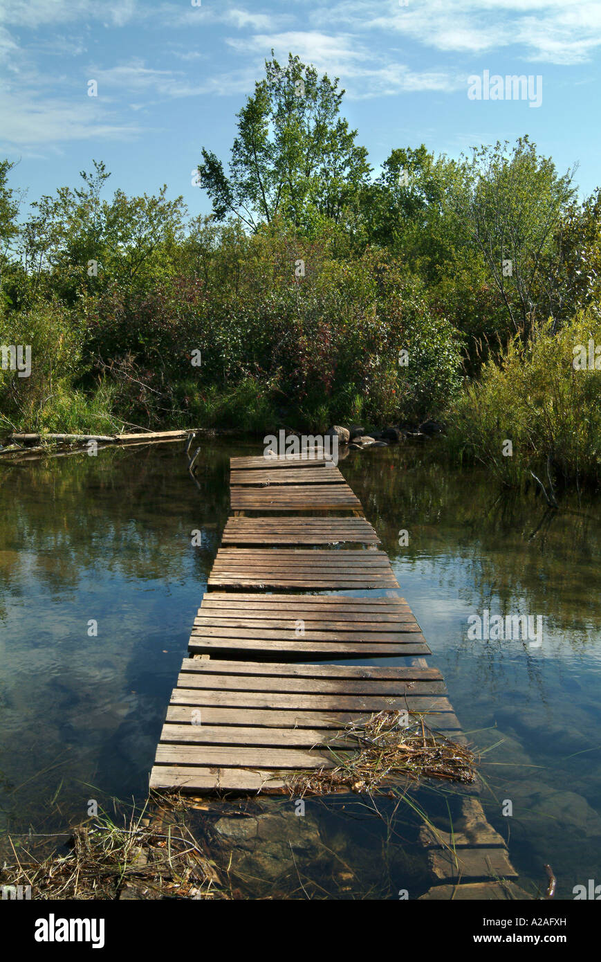 A floating bridge Stock Photo - Alamy