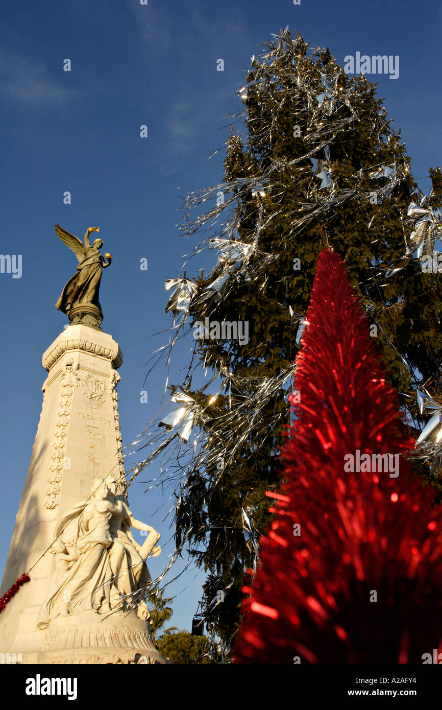 Christmas tree in Nice France Stock Photo - Alamy