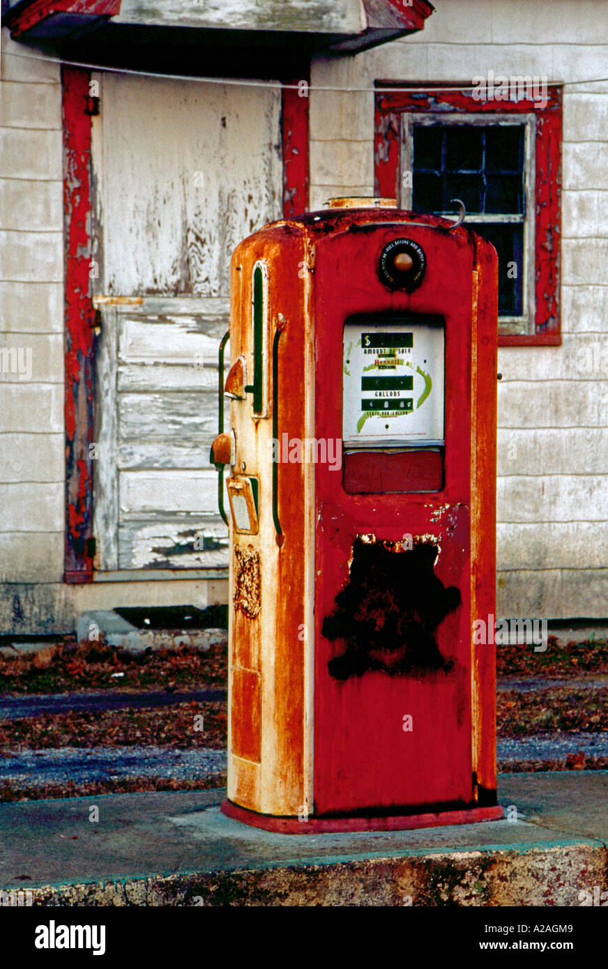 Old Gas Pump Stock Photo - Alamy