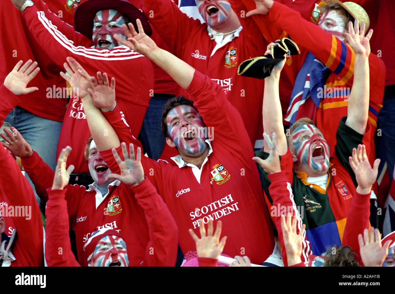 Rugby face paint hi-res stock photography and images - Alamy