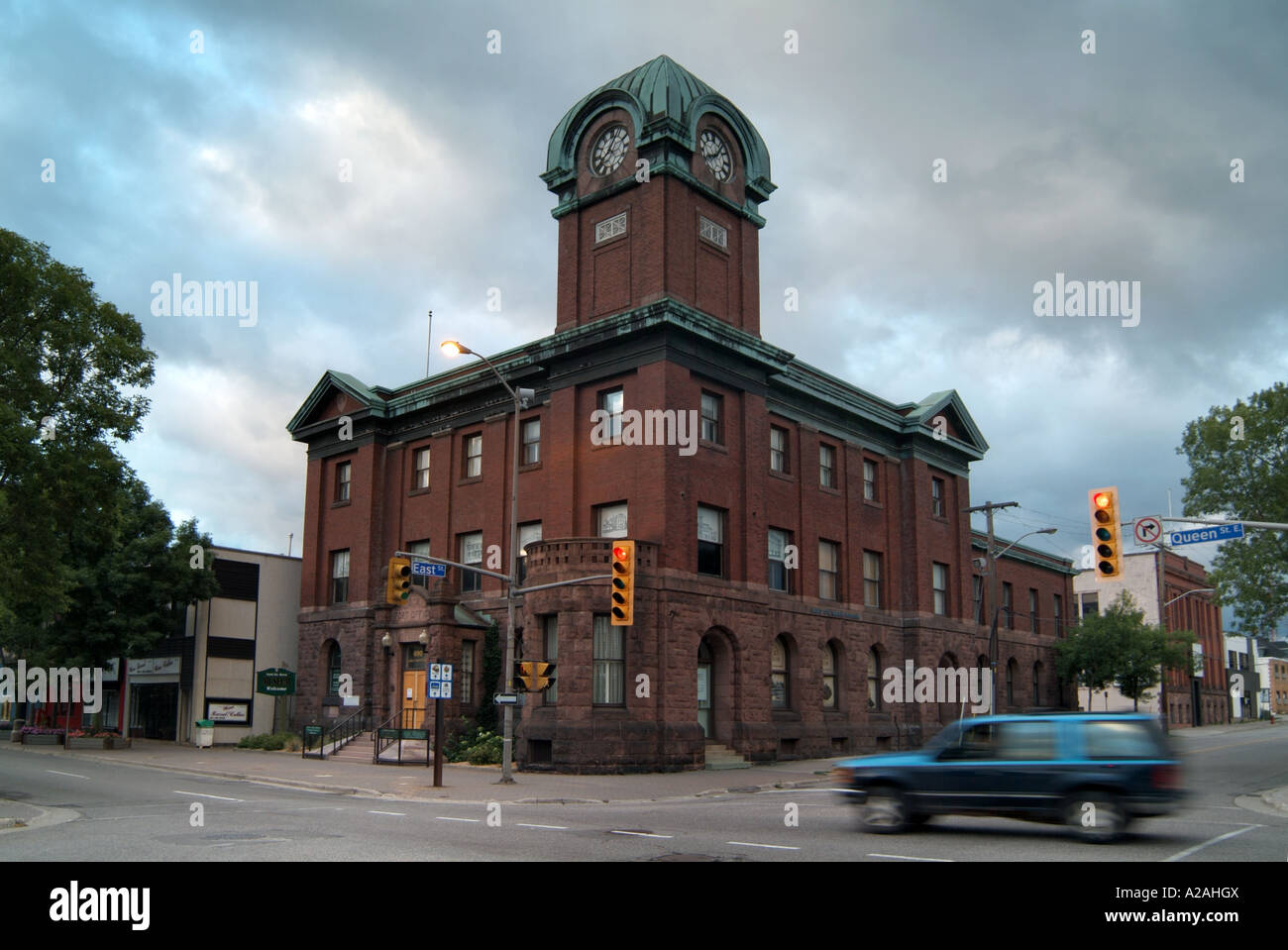 Sault Ste. Marie SOO SSM city town downtown building north east Ontarie ...