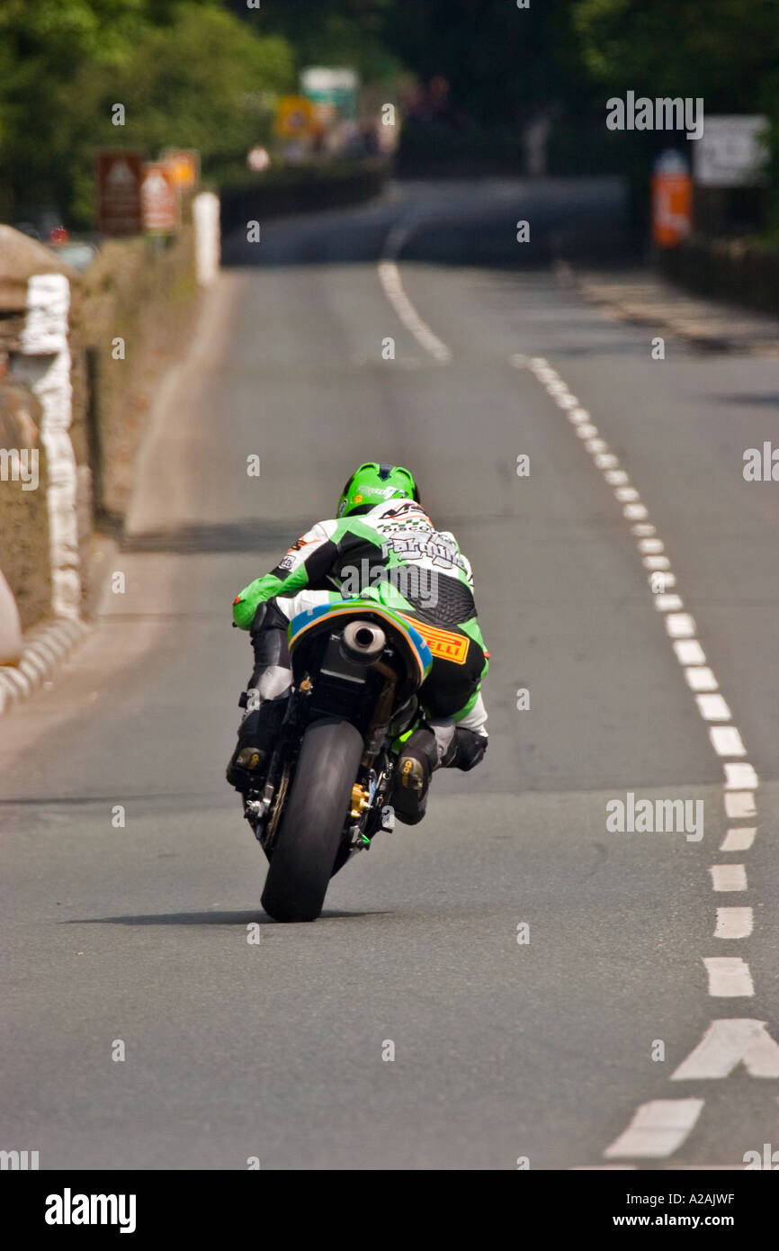 TT road races quarterbridge road Stock Photo - Alamy