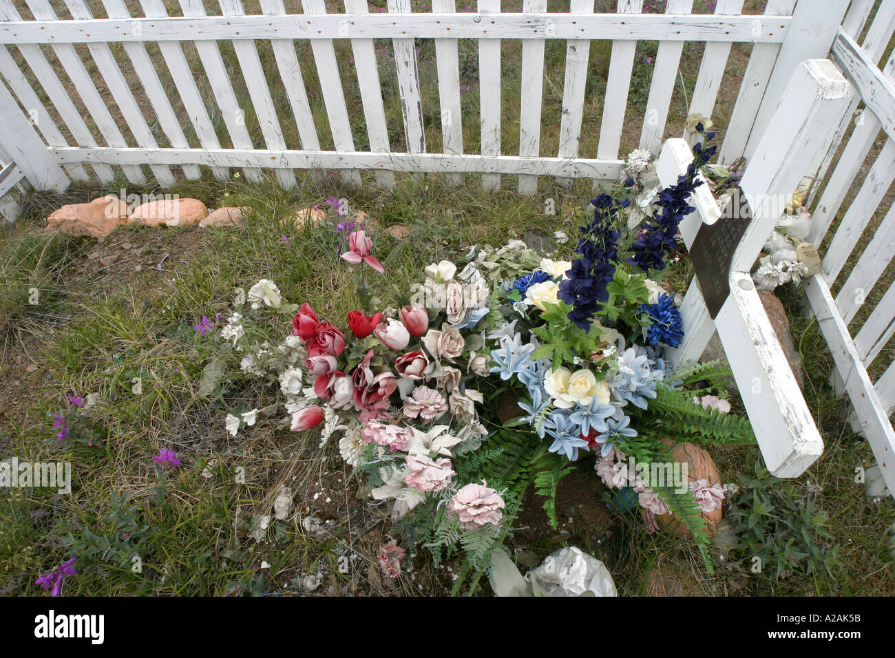 Cross in Cemetery in Iqaluit Nunavut Stock Photo - Alamy