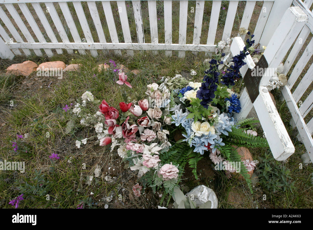 Cross in Cemetery in Iqaluit Nunavut Stock Photo - Alamy