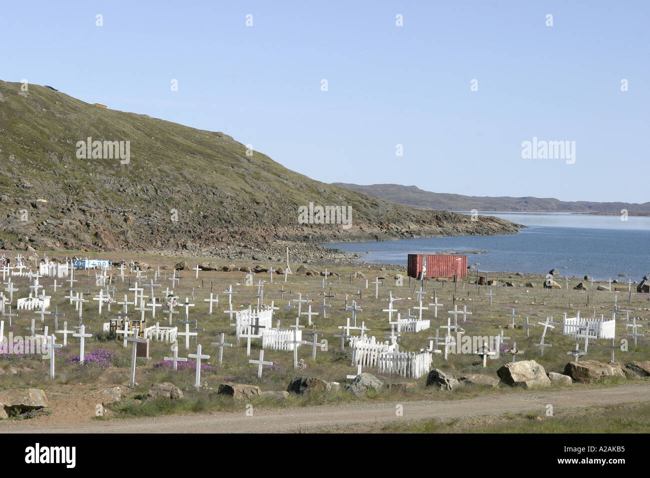 Cross in Cemetery in Iqaluit Nunavut Stock Photo - Alamy