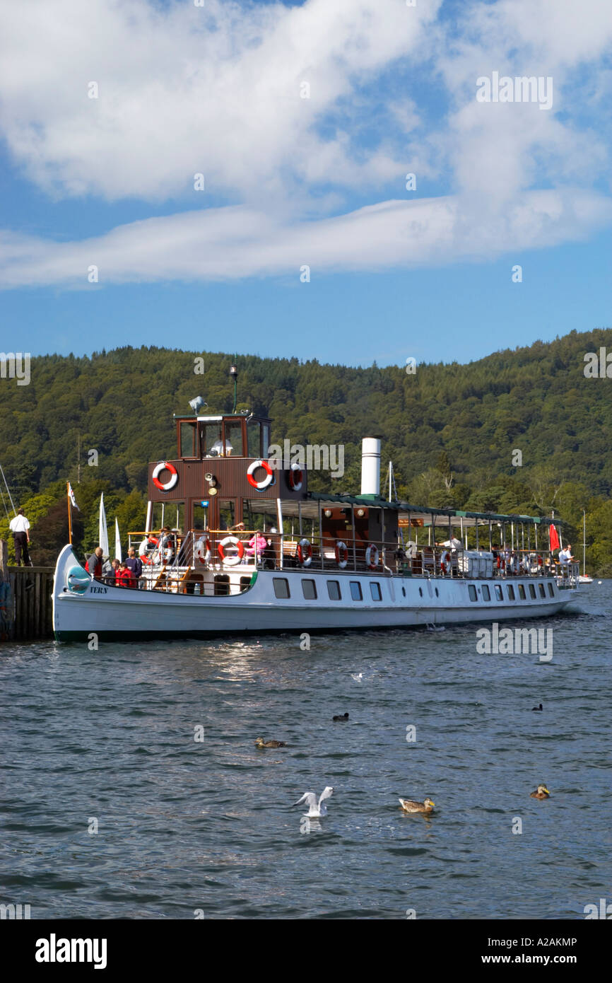 Passenger Ferry Boat On Lake Windermere High Resolution Stock ...