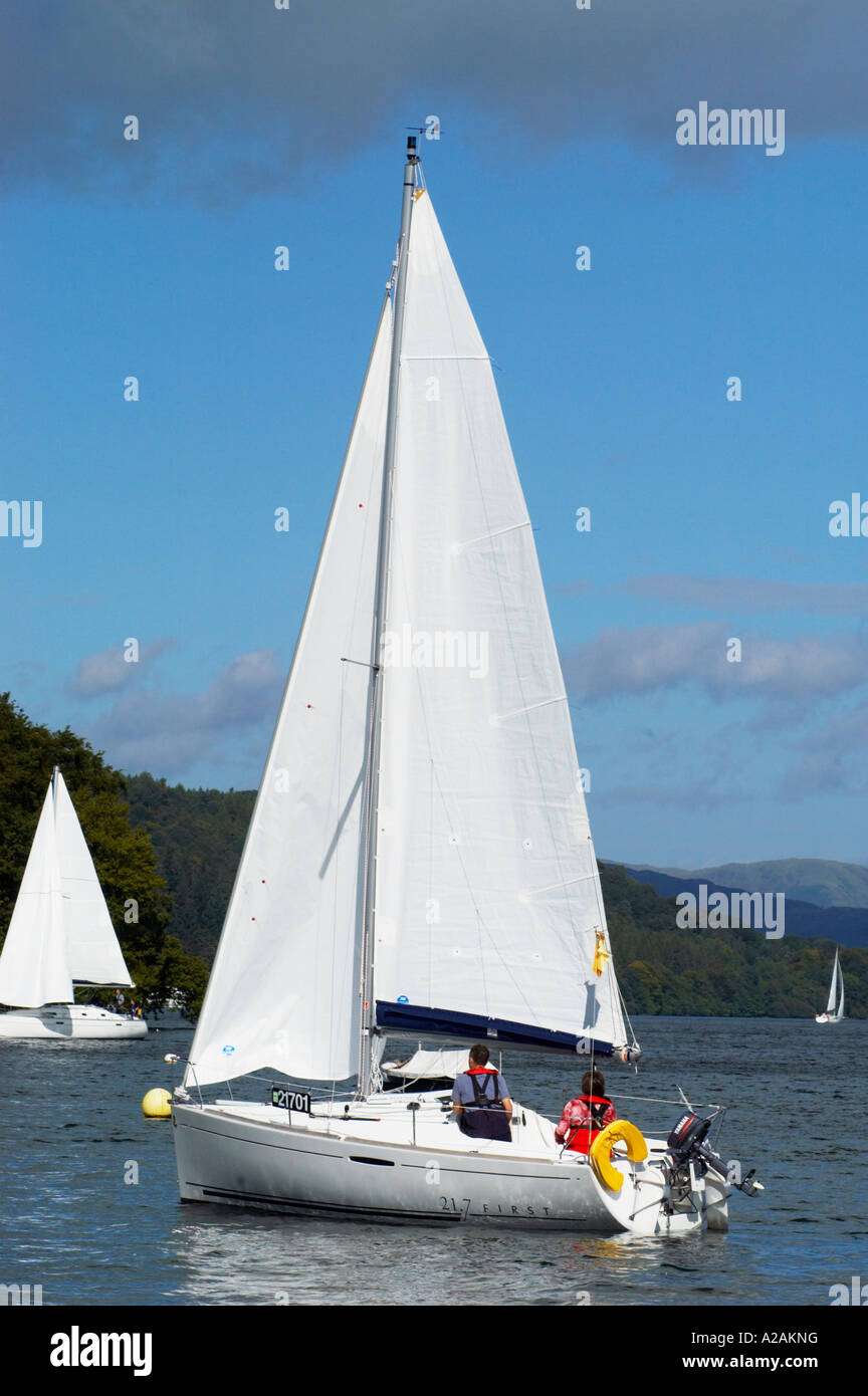 Sailing on Lake Windermere Stock Photo - Alamy