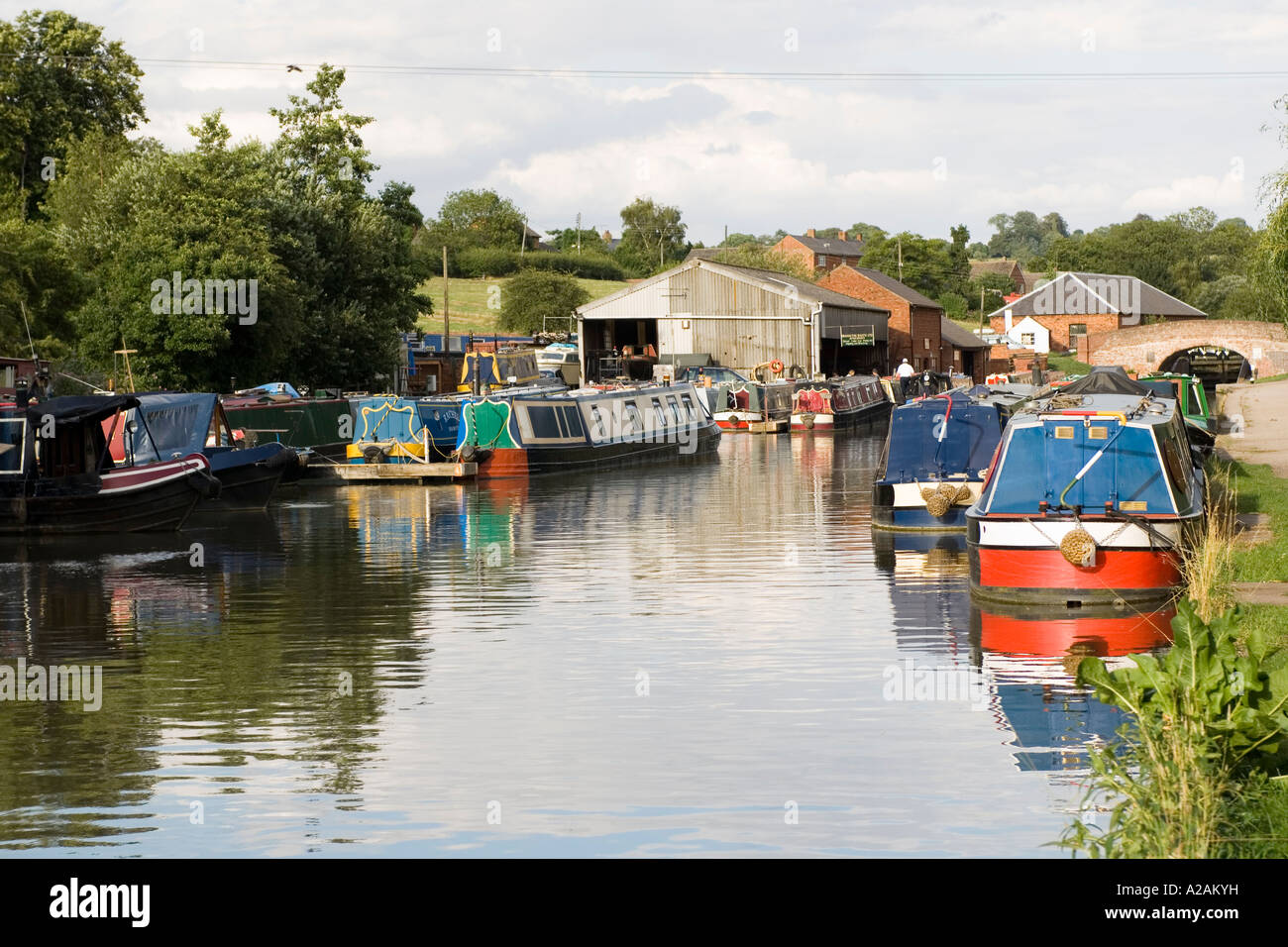 Grand Union Canal at Braunston Stock Photo - Alamy
