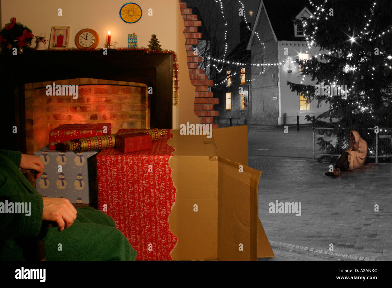 Homeless person boxes hi-res stock photography and images - Alamy