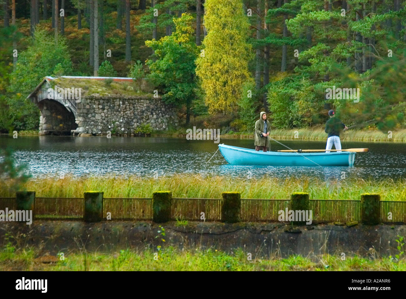 Boat House in Glen Tanner loch, Scotland uk Stock Photo - Alamy