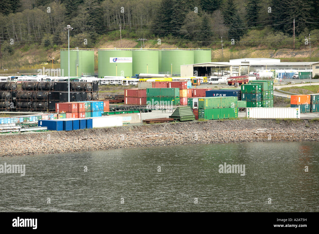 port refinery, juneau, alaska Stock Photo - Alamy