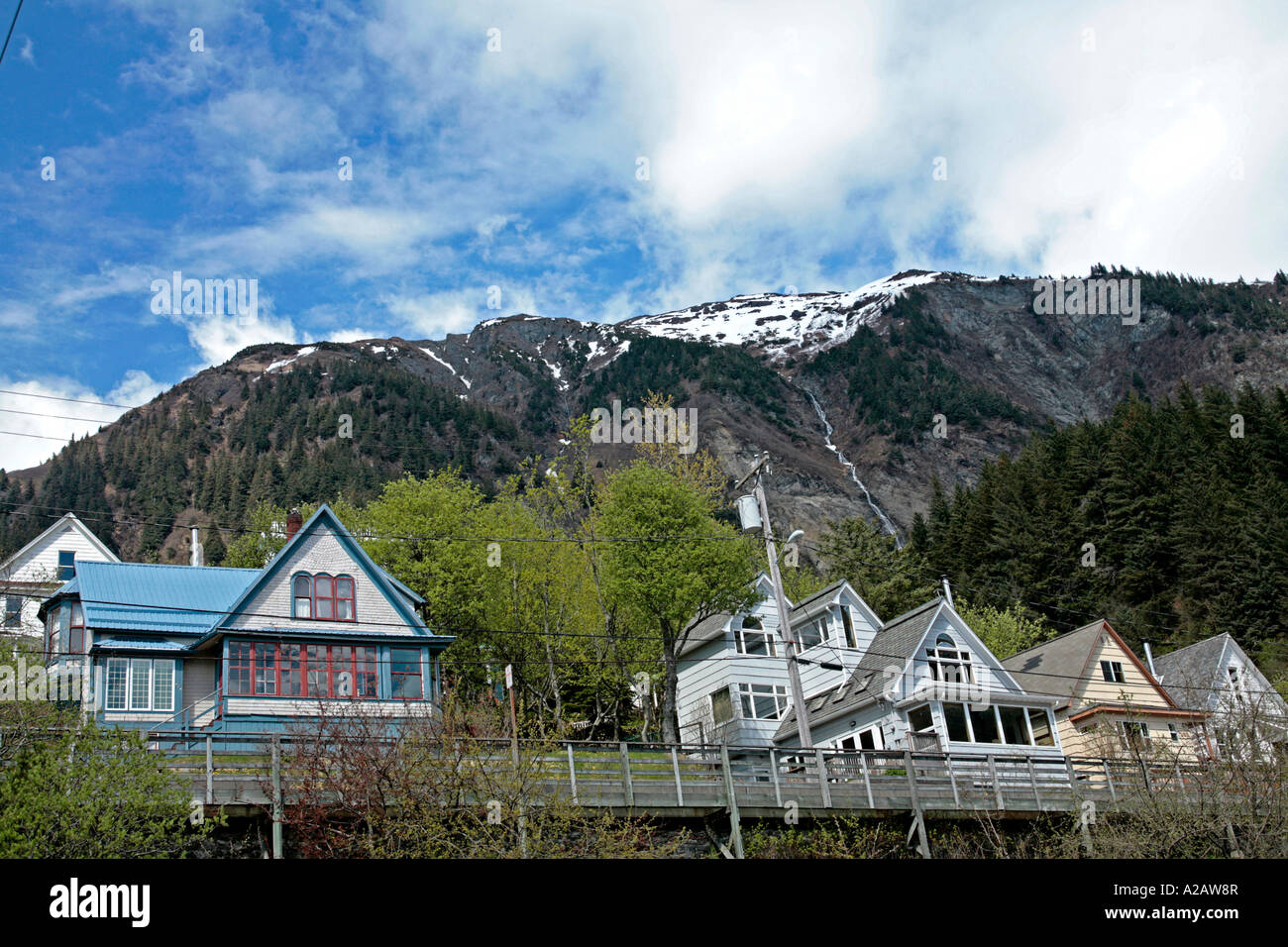 residential area of Juneau, Alaska Stock Photo - Alamy
