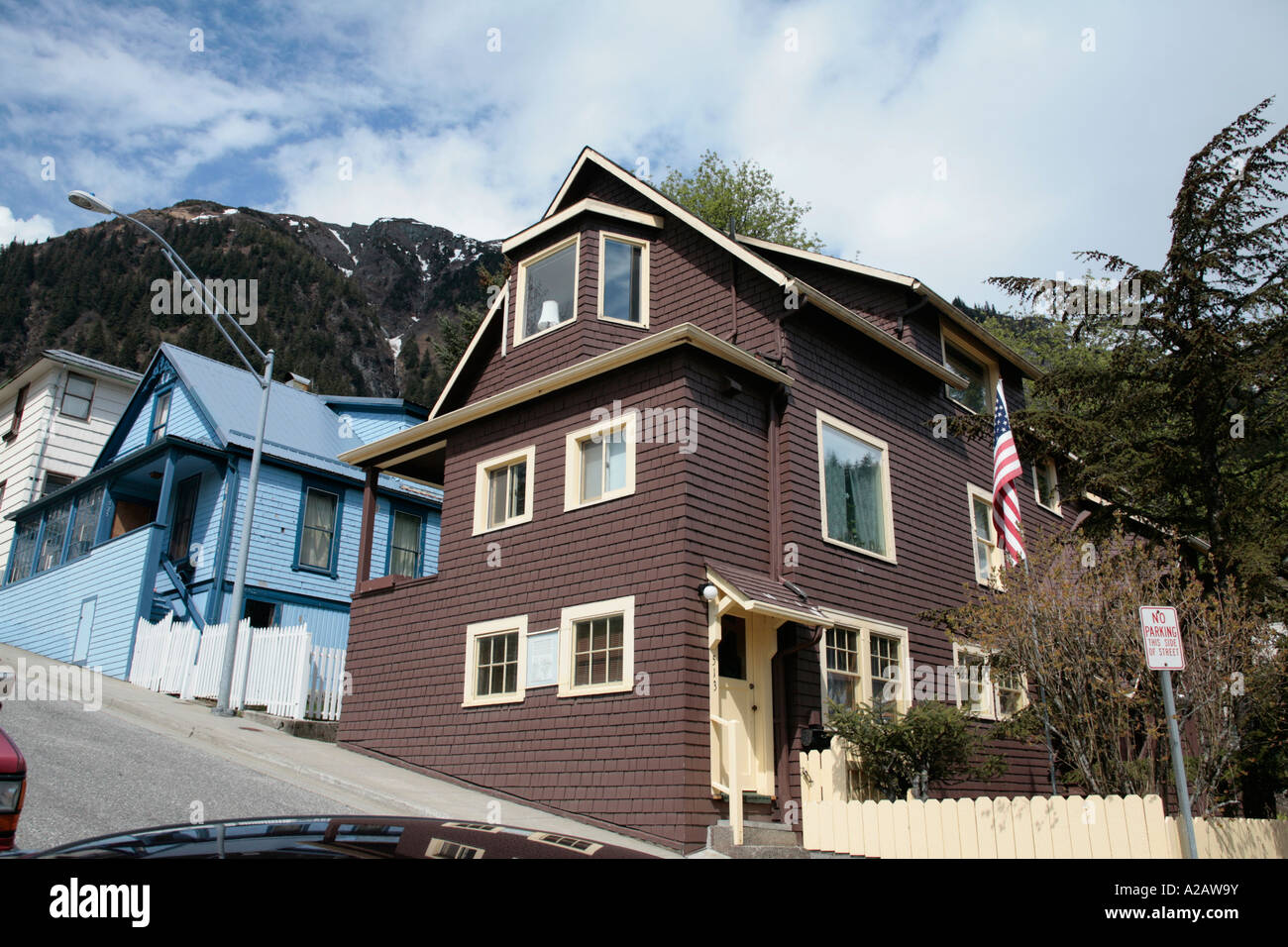 residential area of Juneau, Alaska Stock Photo - Alamy