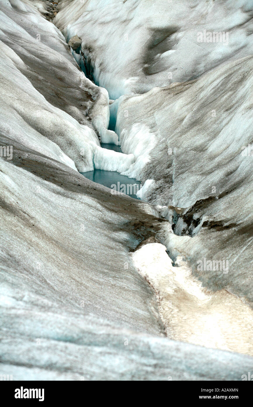 crevasse on Alaskan glacier Stock Photo - Alamy