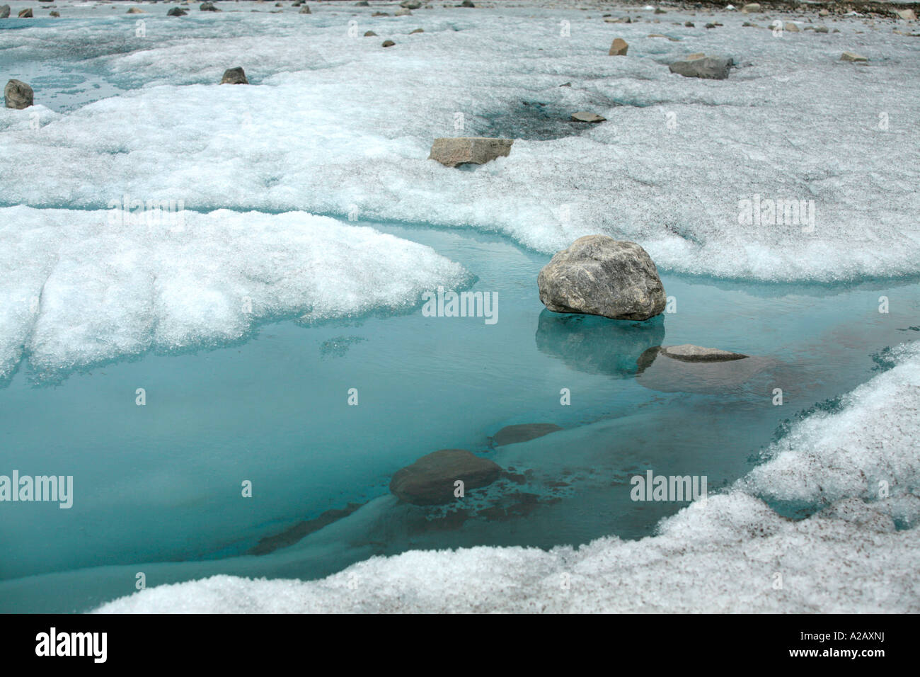 Glacial pools and rocks, Alaska Stock Photo - Alamy