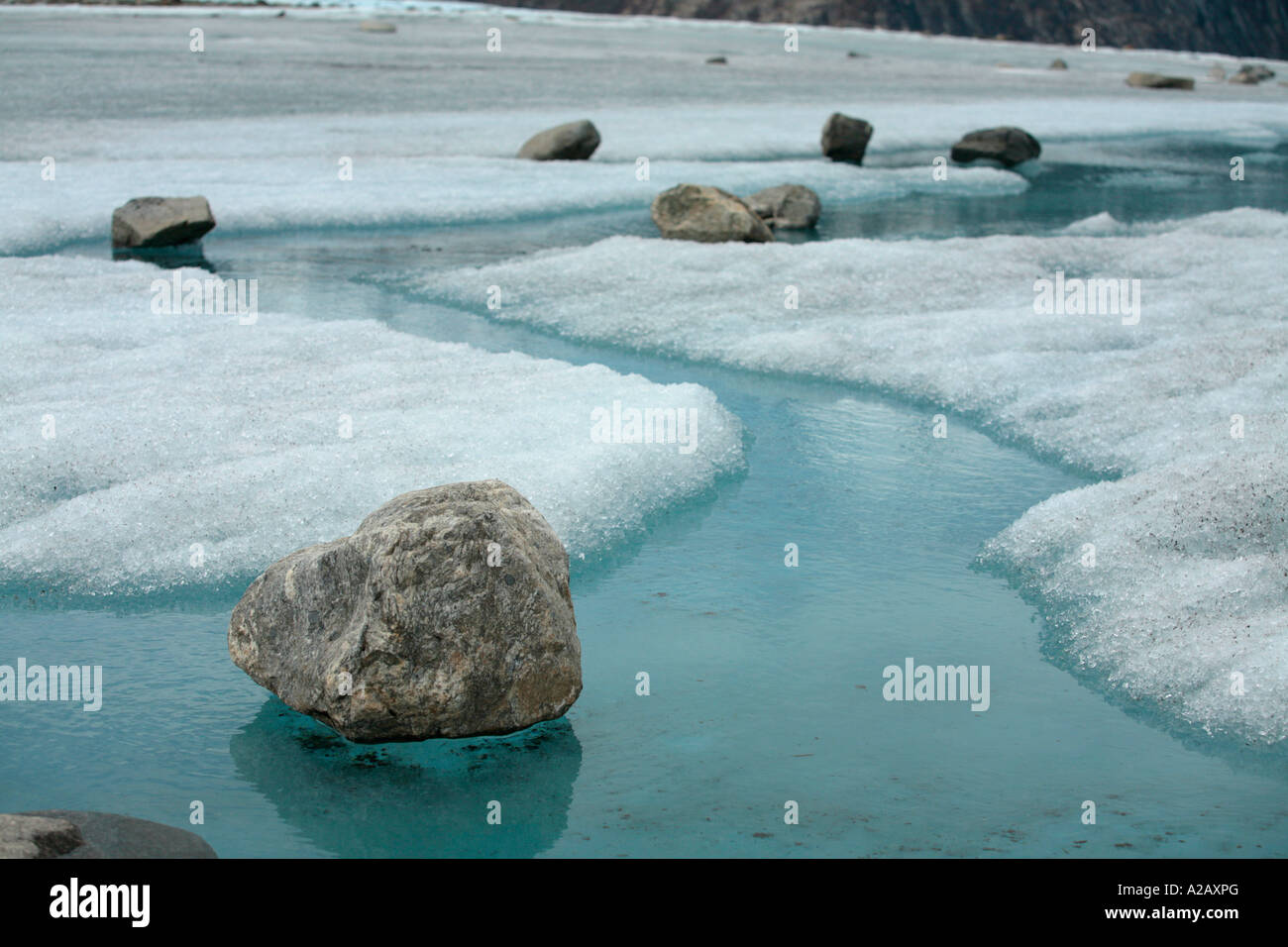 Glacial pools and rocks, Alaska Stock Photo - Alamy
