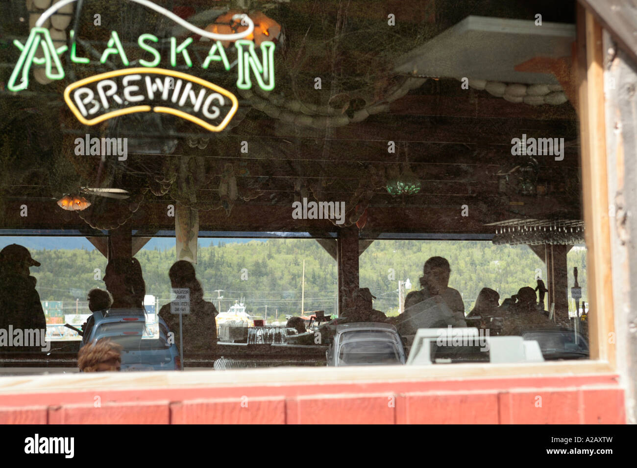 Alaskan bar, Skagway Stock Photo - Alamy