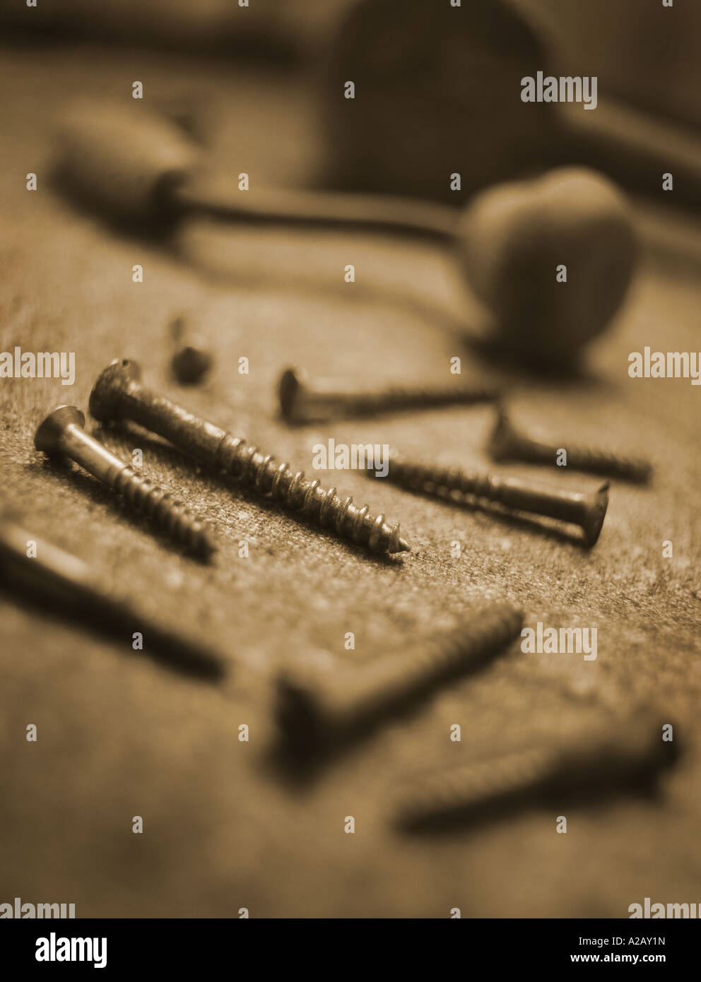 Old Rusty Screws Stock Photo - Alamy
