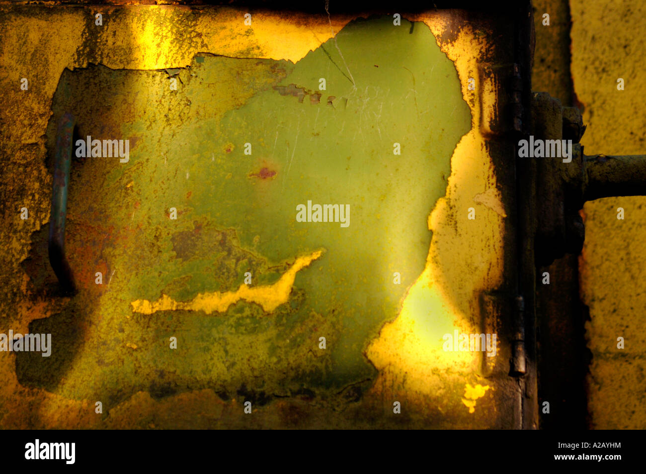 Eroding Metal Surfaces,Featuring A Section Of An Old Industrial Diesel ...