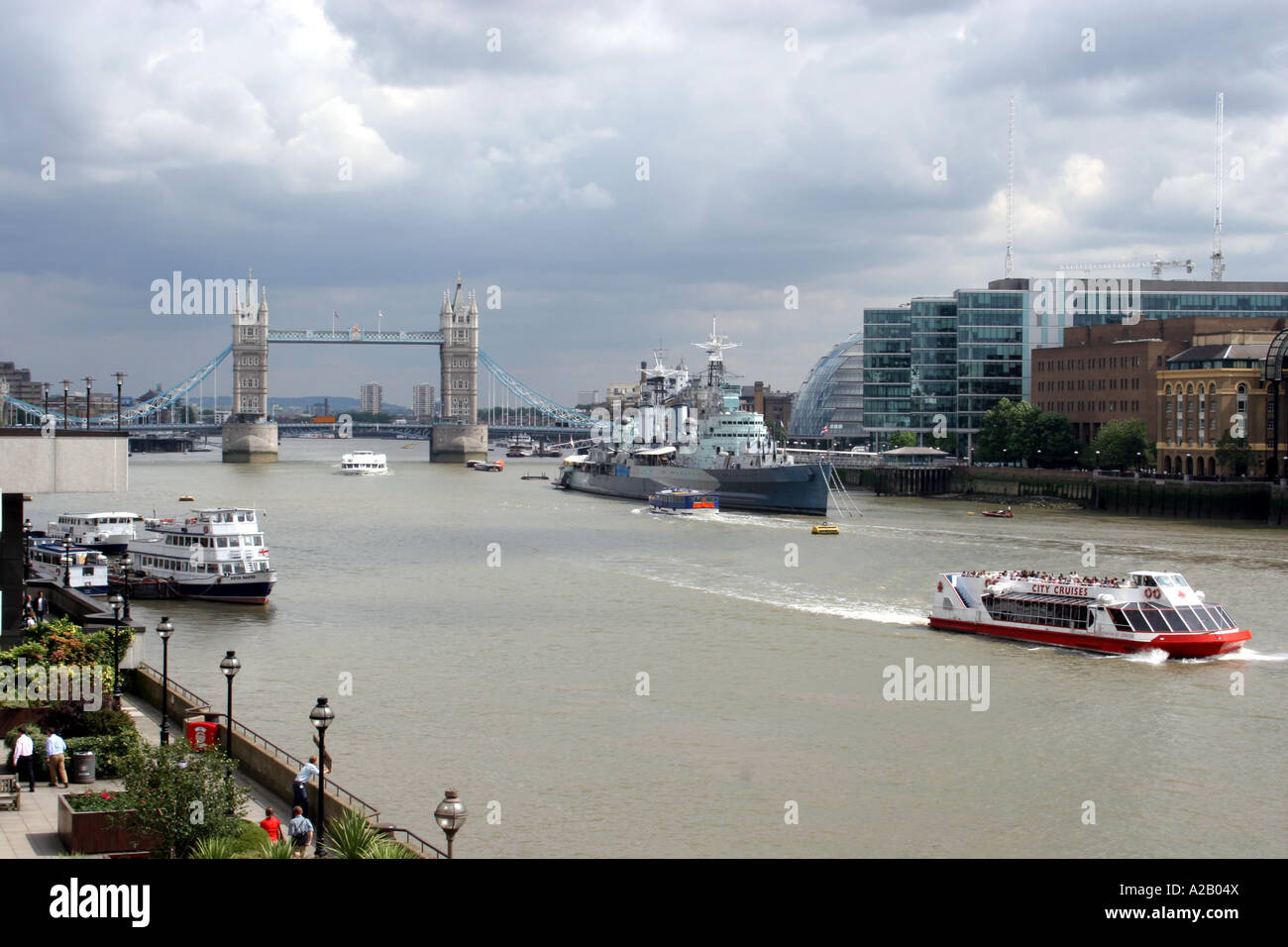 The Thames from London Bridge Stock Photo - Alamy