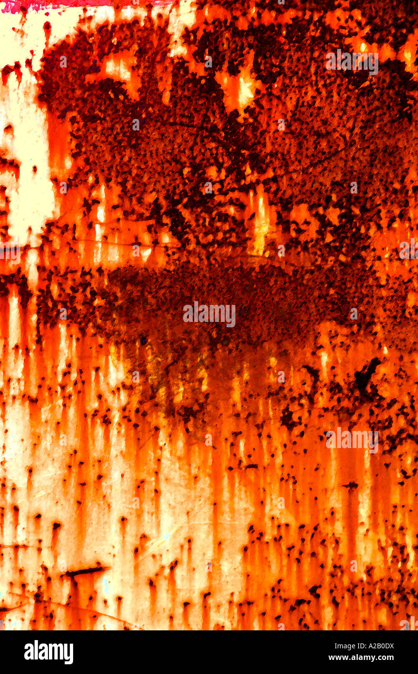 Closeup Of A Rusting Metal Surface Stock Photo - Alamy