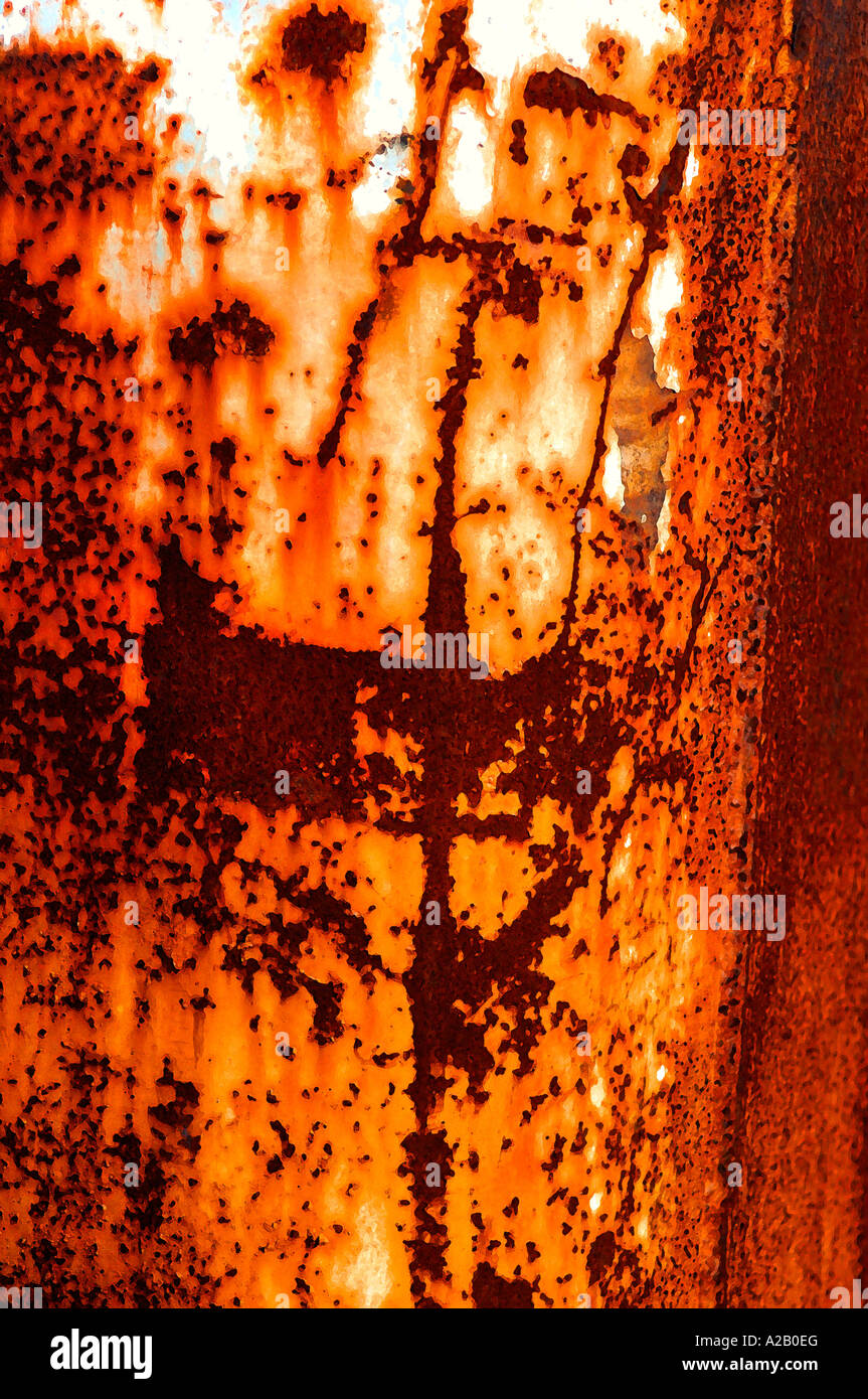 Closeup Of A Rusting Metal Surface Stock Photo - Alamy