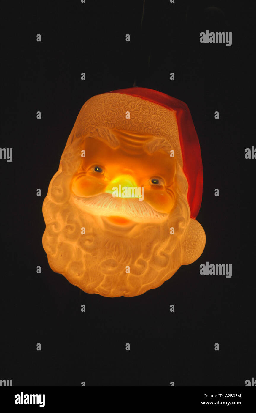 Santa Clauses Glowing Portrait Stock Photo - Alamy