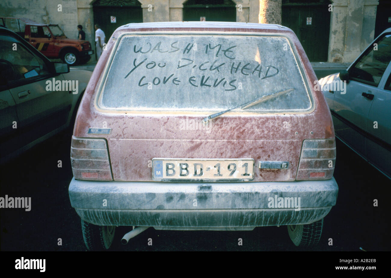 Soiled car Malta Stock Photo - Alamy