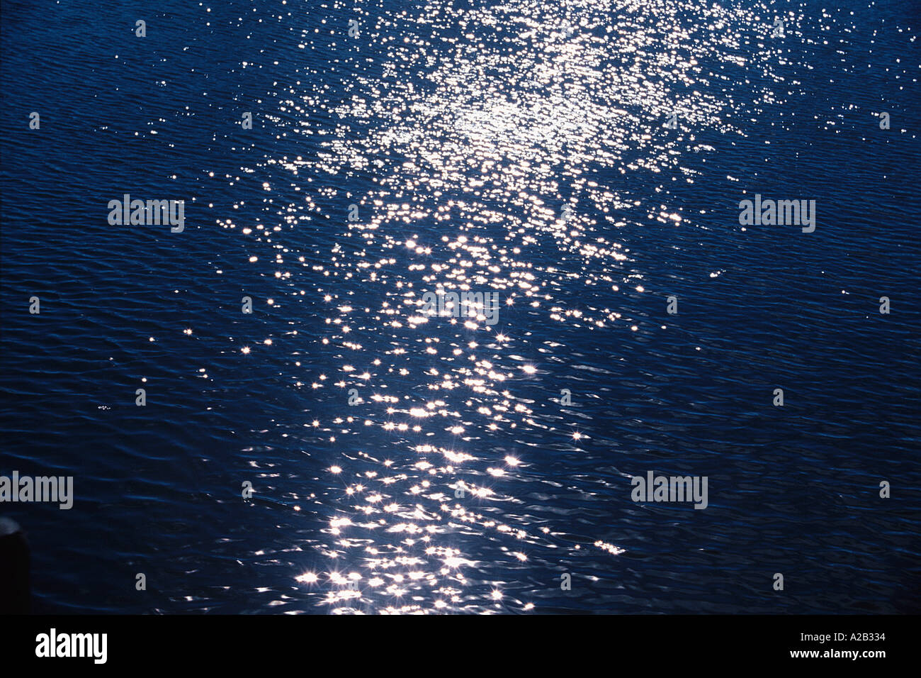 Blue Water Reflection Stock Photo - Alamy