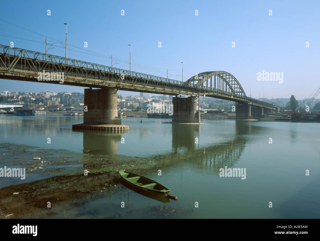 Stari Savski Most over the Sava river, Belgrade, Serbia Stock Photo - Alamy