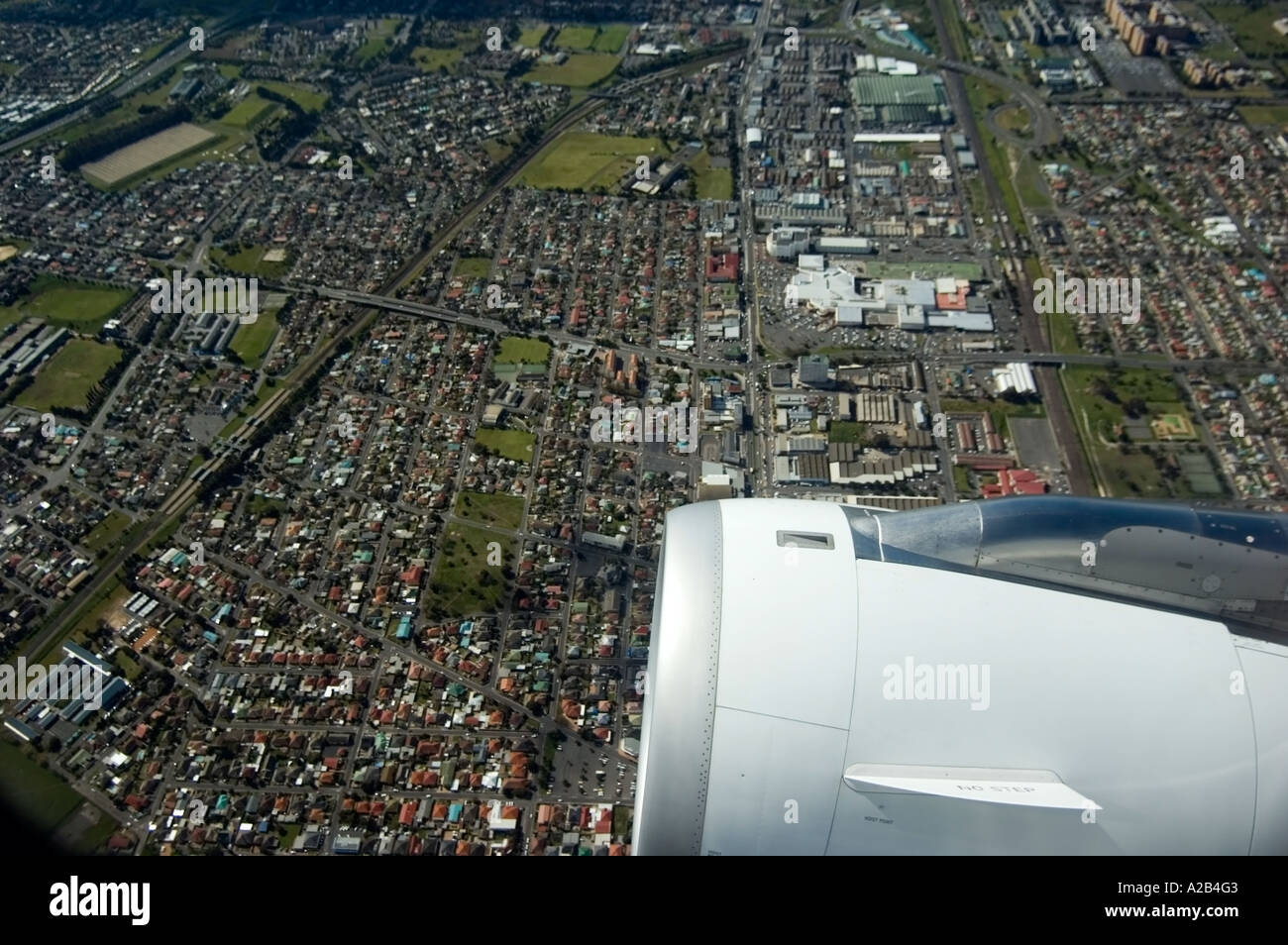 Aerial view of South Africa's Western Cape terrain, including the Great ...