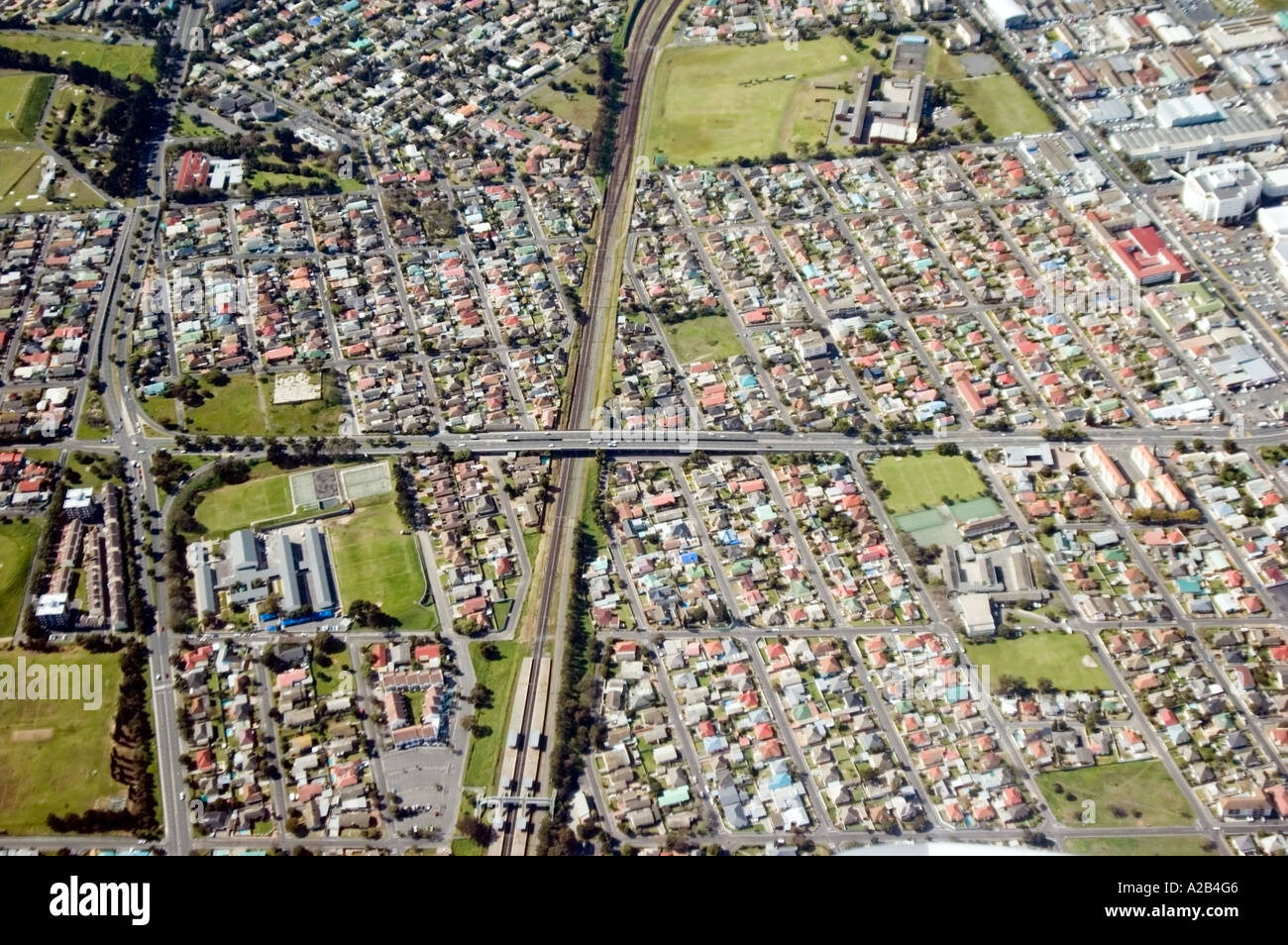 Aerial view of South Africa's Western Cape terrain, including the Great ...