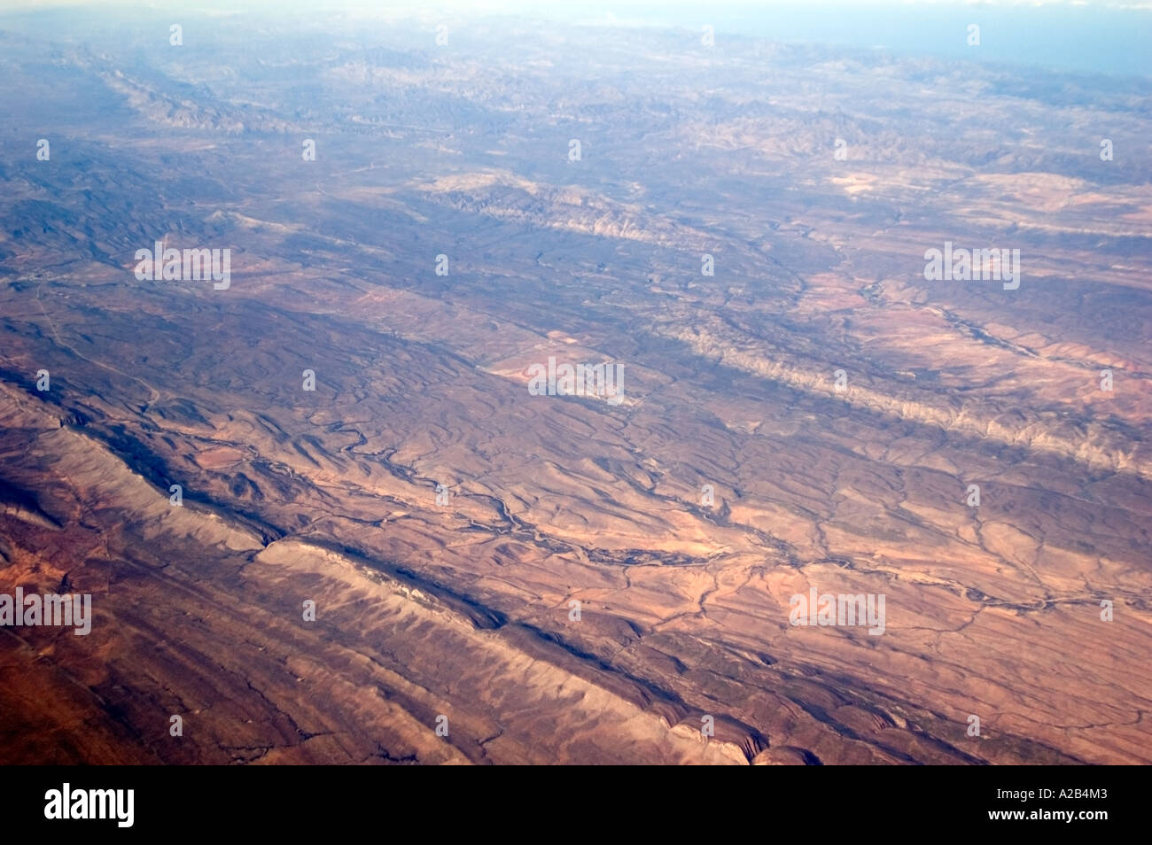 Aerial view of South Africa's Western Cape terrain, including the Great ...
