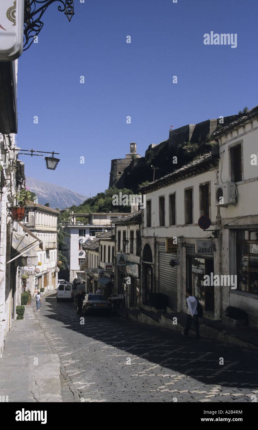 The streets of Gjirokastra Albania Albania remote backward under ...