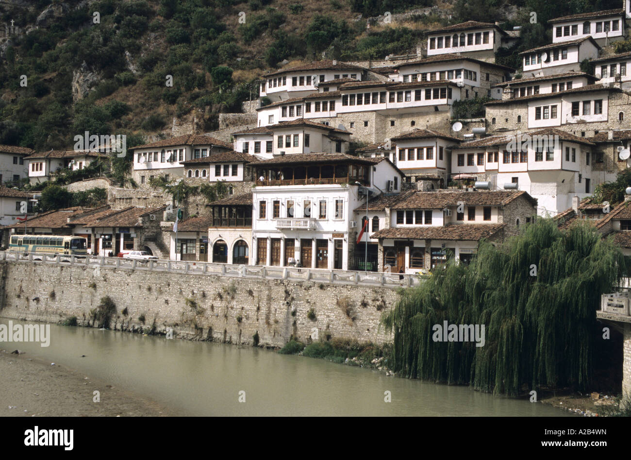 The historic city of Beyrat Berat in central Albania Stock Photo - Alamy