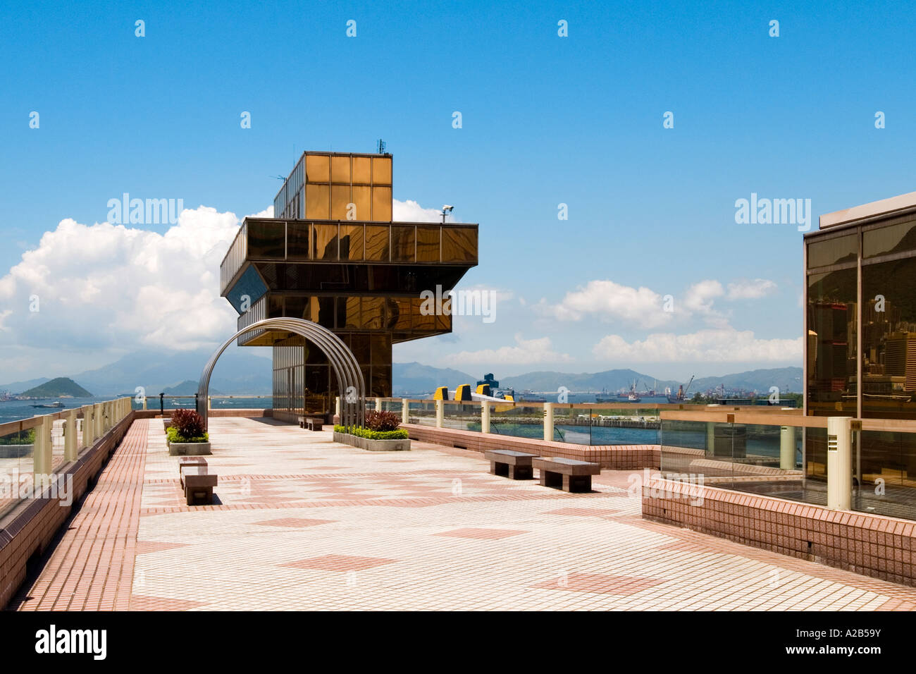 Atop ship terminal, Kowloon, Hong Kong, China Stock Photo - Alamy
