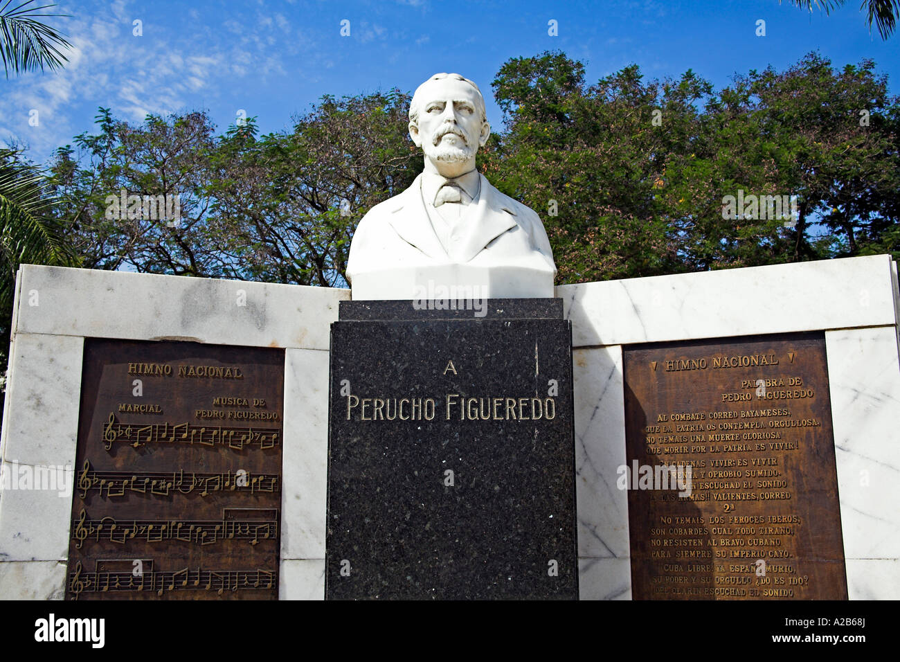 Perucho Figueredo Monument, Parque Cespedes, Bayamo, Granma Province ...
