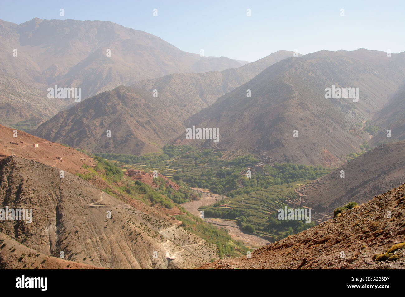 Views of Tazaghart Plateau Atlas Mountains, an area occupied by the ...