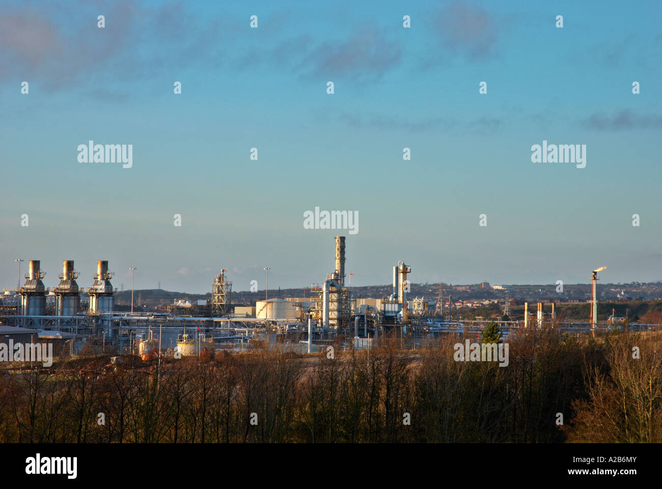 Industrial Complex The Morecambe Bay gas terminal situated at Barrow In ...