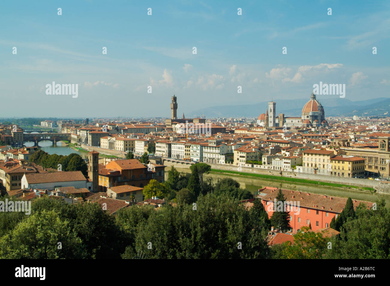 Florence skyline view Italy EU Europe Firenze Stock Photo - Alamy